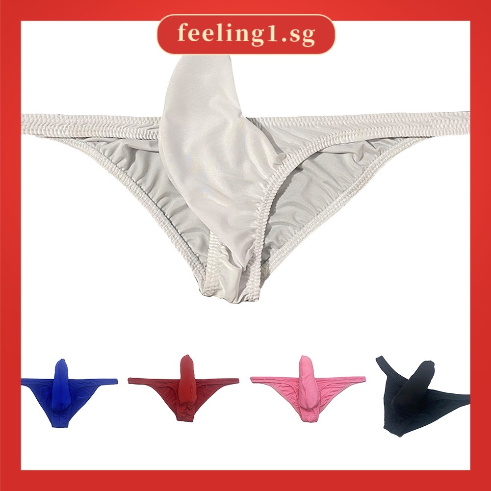 FEELING-Mens Backless Underpants Low Rise Briefs G-string Thong ...
