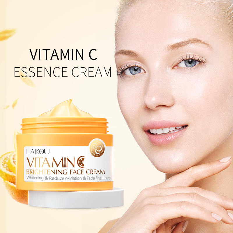 LAIKOU Vitamin C Face Cream Remove Freckle Blemish VC Brightening Face Cream Beauty 25g | Shopee ...