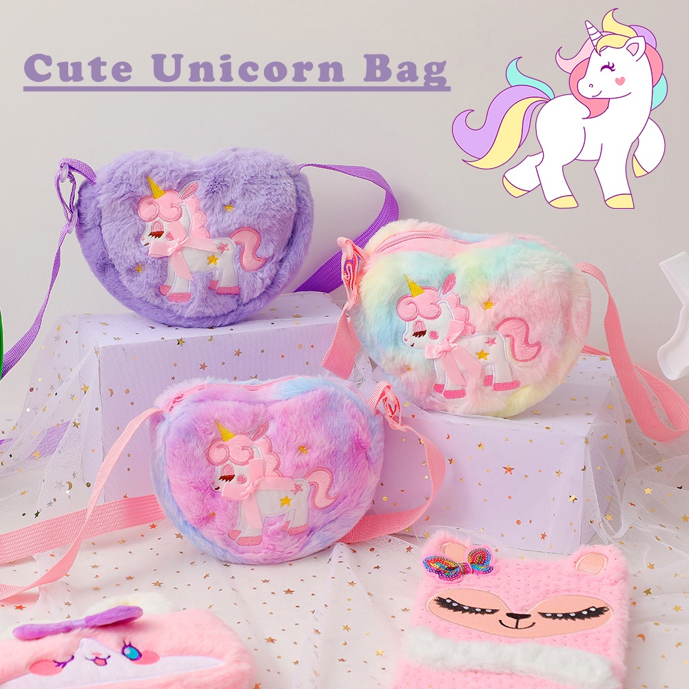 Unicorn Shoulder Bag For Girls - Gift Cute Crossbody Purse | Shopee ...