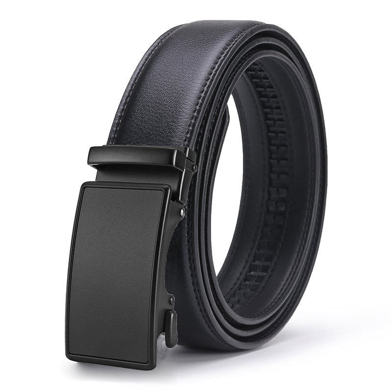 Men Hot Selling Belt Black Automatic Buckle Belt Business Casual Jeans ...