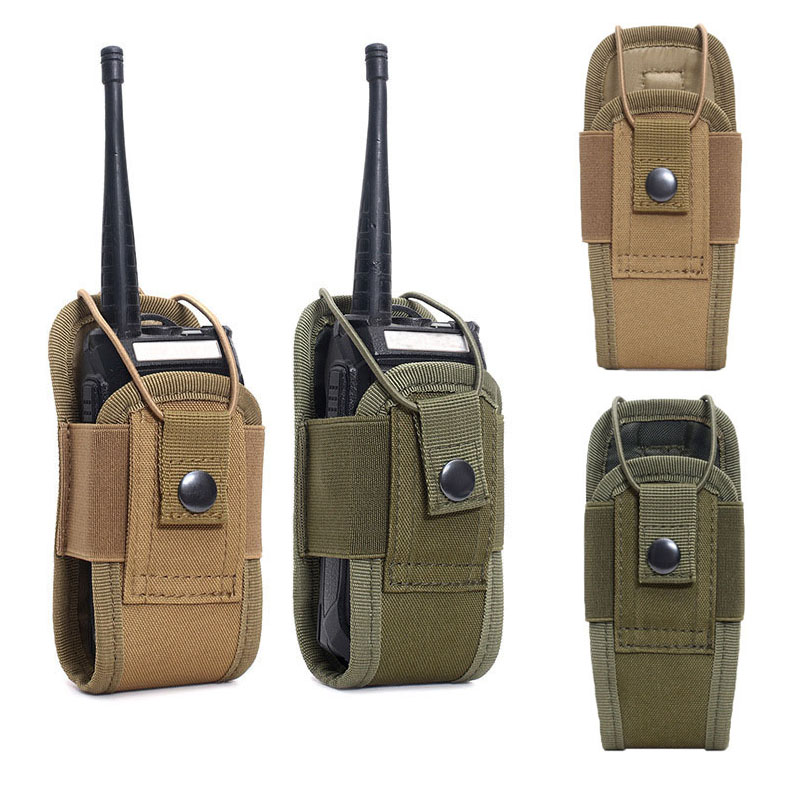 1 PC Tactical Molle Radio Pouch Belt Pack Holder Pocket Portable Walkie ...
