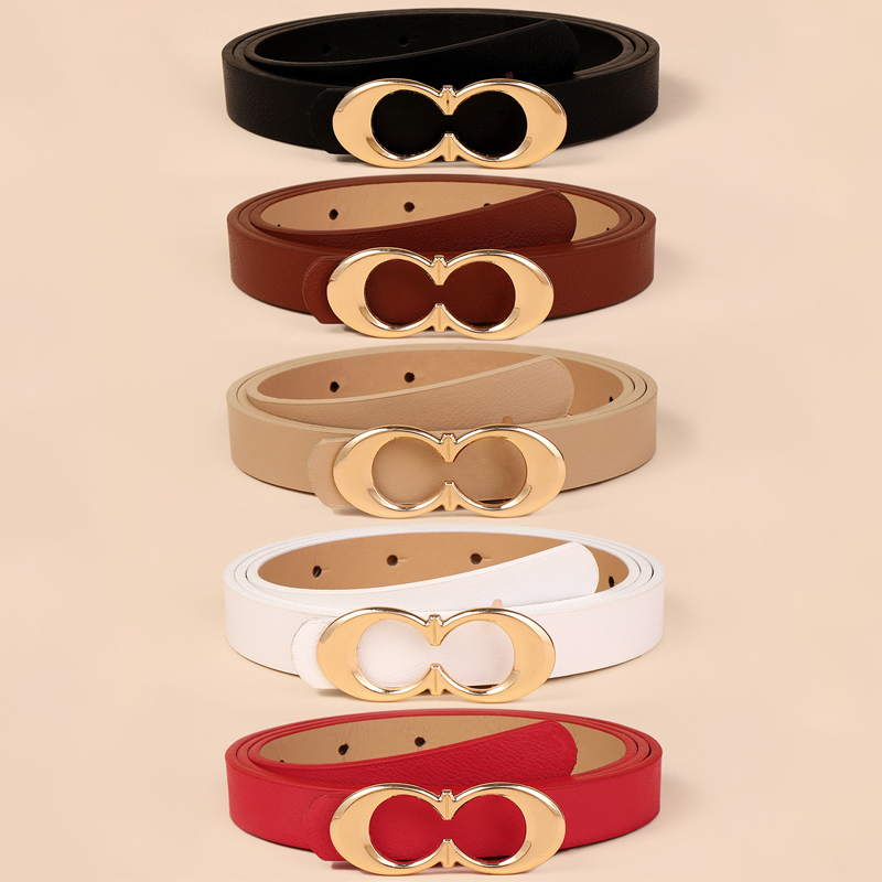 Ladies Fashion Belt Daily Casual All-Match Solid Color Belt | Shopee ...