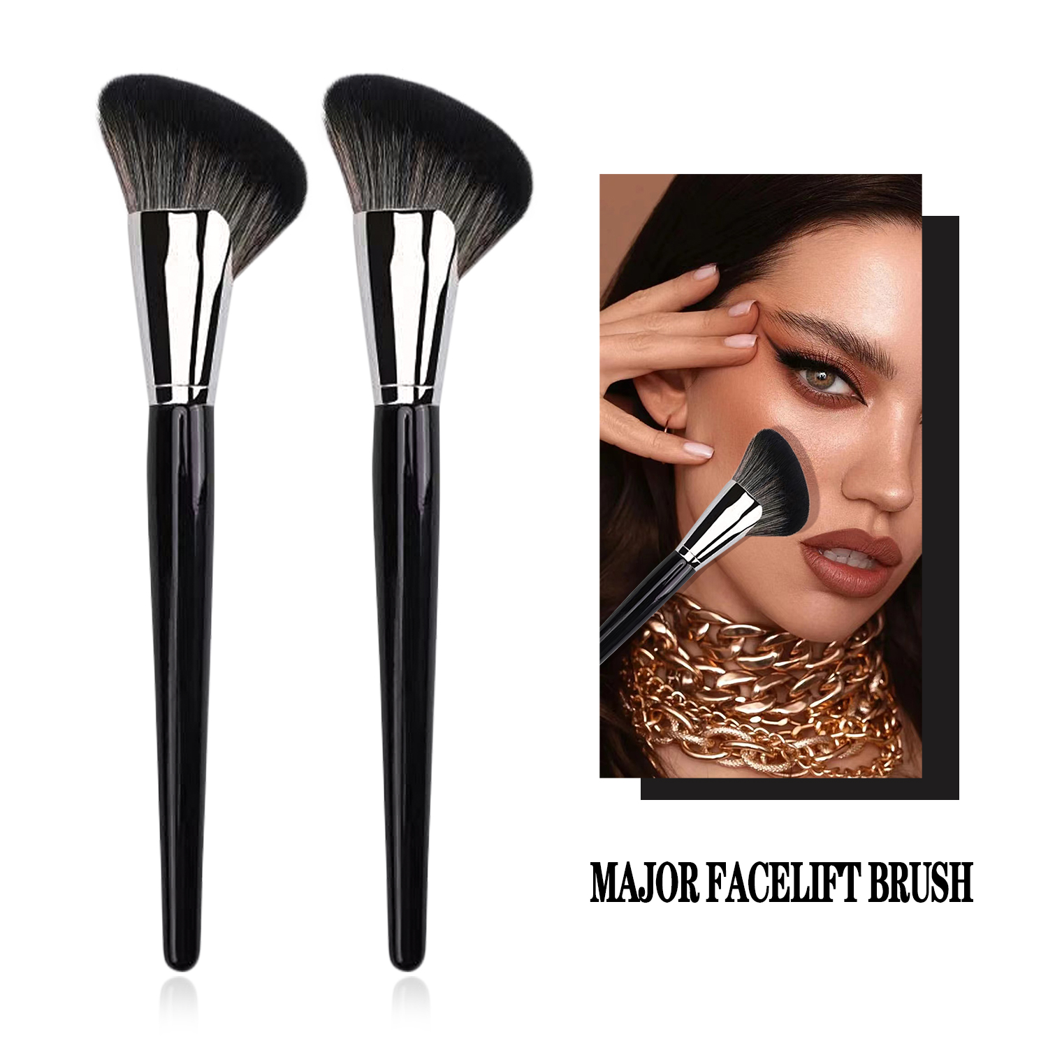 New Style Sickle Contour Brush Face Side Bevel Shadow Brush Facial ...