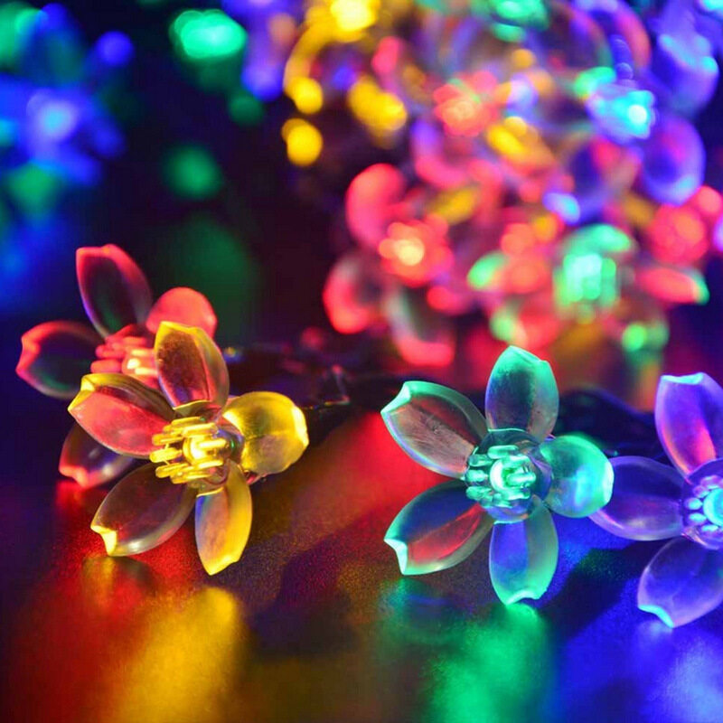 5 meters 20 lights Dual function Flower Solar String Lights Outdoor ...