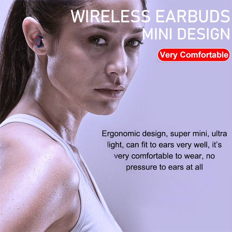 Tecsire TWS Stereo Bluetooth Earphone Wireless Earbuds Touch Control ...