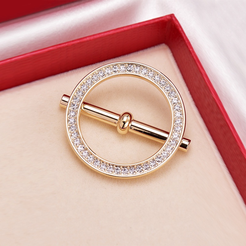 Elegant Brooch - Scarf Ring & Hem Fastener, Premium Double-Way Fashion ...