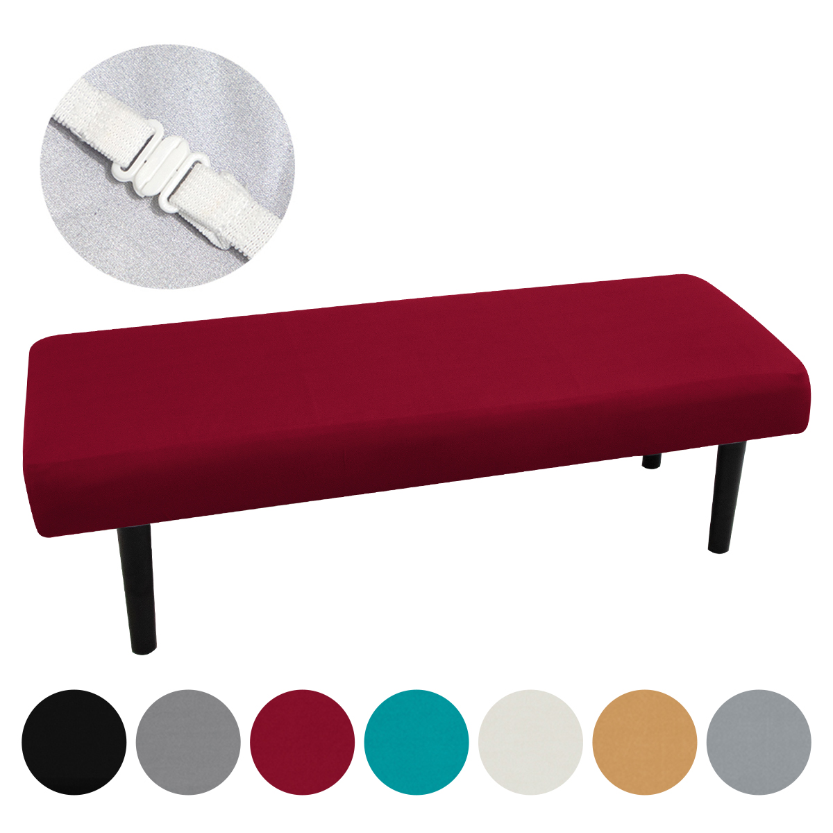 1 piece of elastic bench cover furniture protection cover, bench cover ...