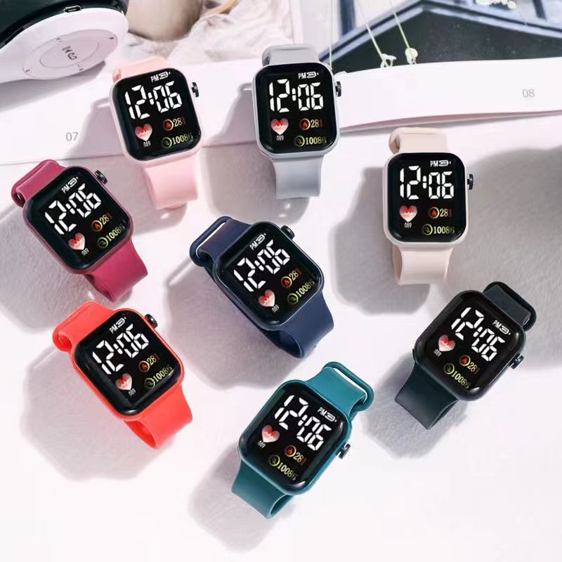 Korean Minimalist LED Watch, Ultra-Thin Digital Display, Fashionable ...