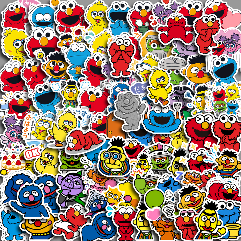 100pcs Cute Sesame Stickers Diy Computer Washi Scrapbooking Stickers ...