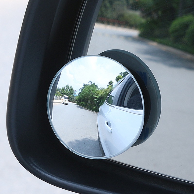 2pcs Car Rearview Mirror Infinity Small Round Mirror 360 Degree ...