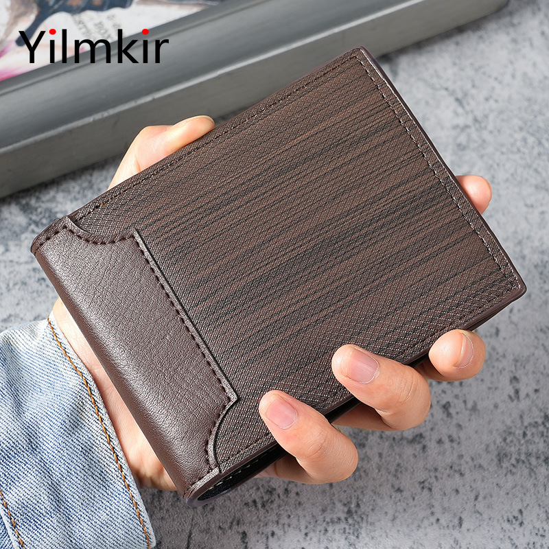 Classic Short Bifold Multislot Men's Business Wallet Fashion Popular ...