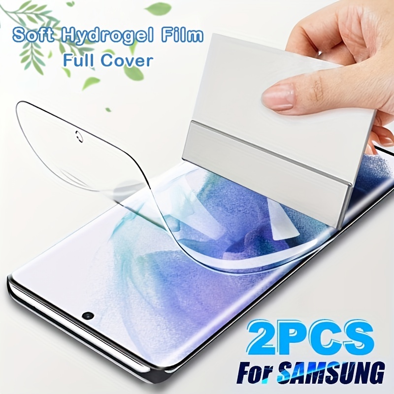 [2 Pcs] Full Cover Hydrogel Film For Samsung Galaxy S21 S22 S23 Plus ...