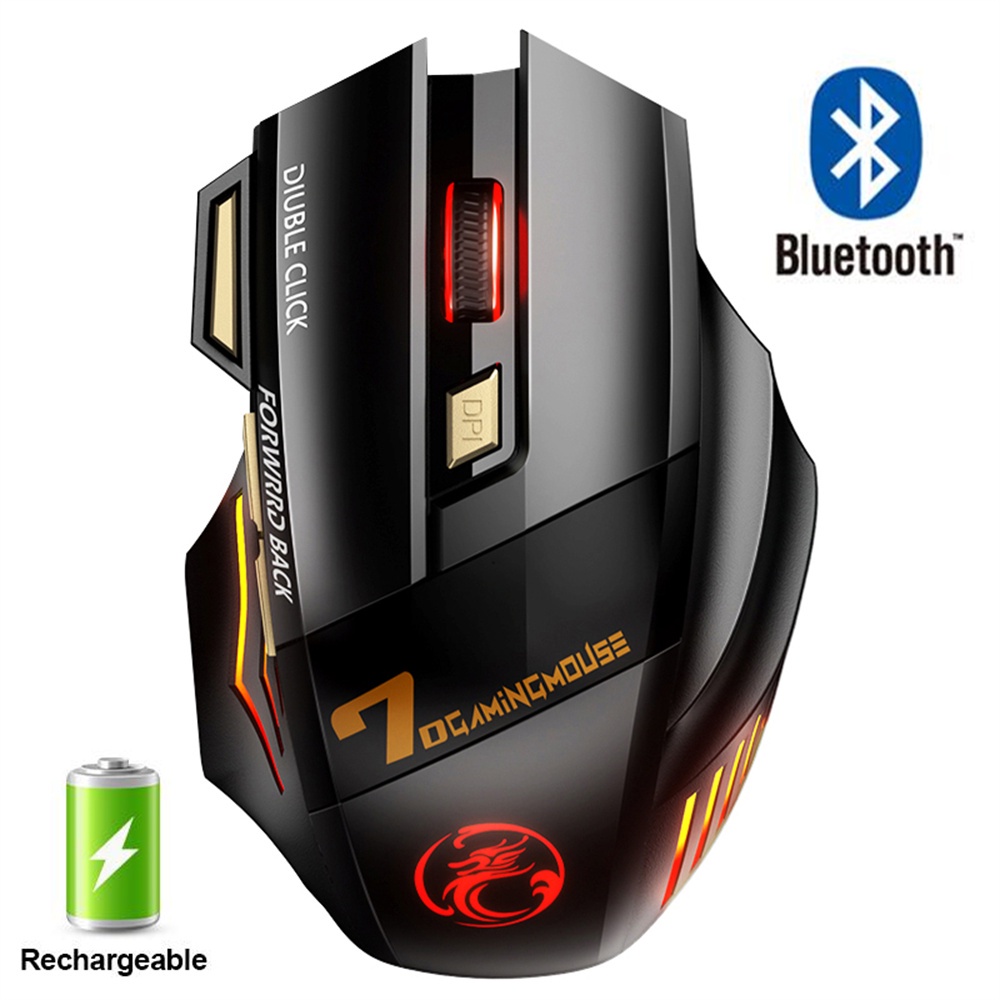 Rechargeable Wireless Mouse Bluetooth Gamer Gaming Mouse Computer ...