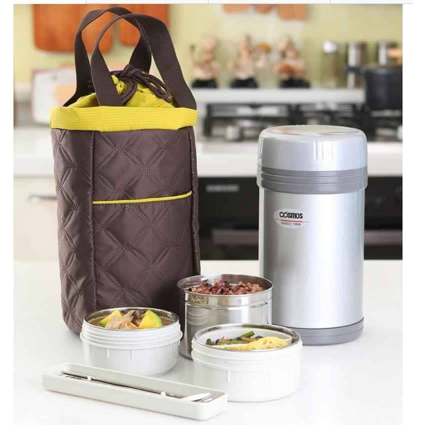 Cosmos thermal lunch box made in Korea | Shopee Singapore