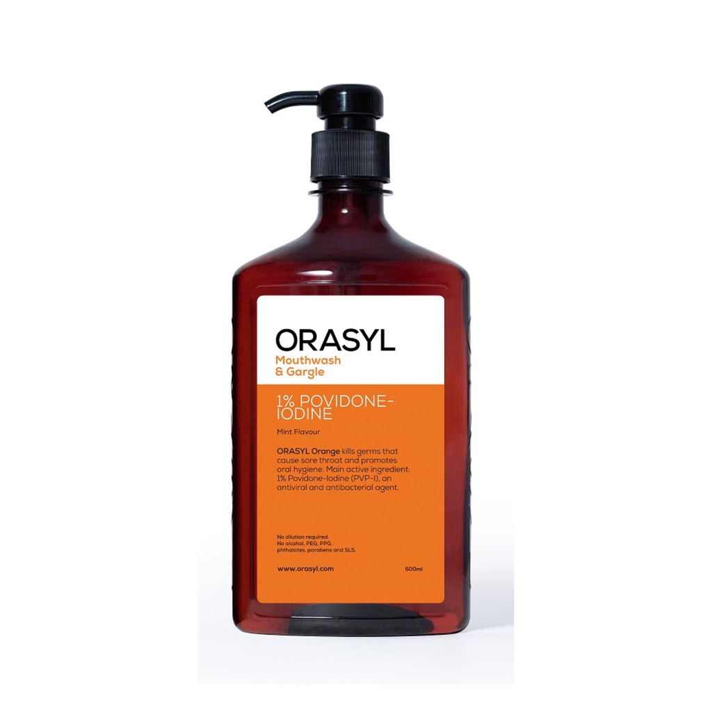 Orasyl Orange Antibacterial Mouthwash 500ml | Shopee Singapore