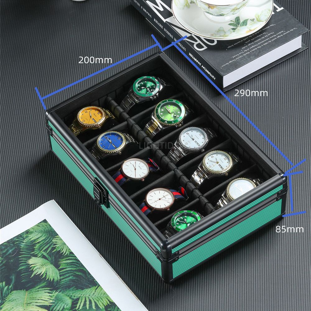 Ezego High End Solid Aluminium Watch Display Box 5 Slot, 10 Slot ...