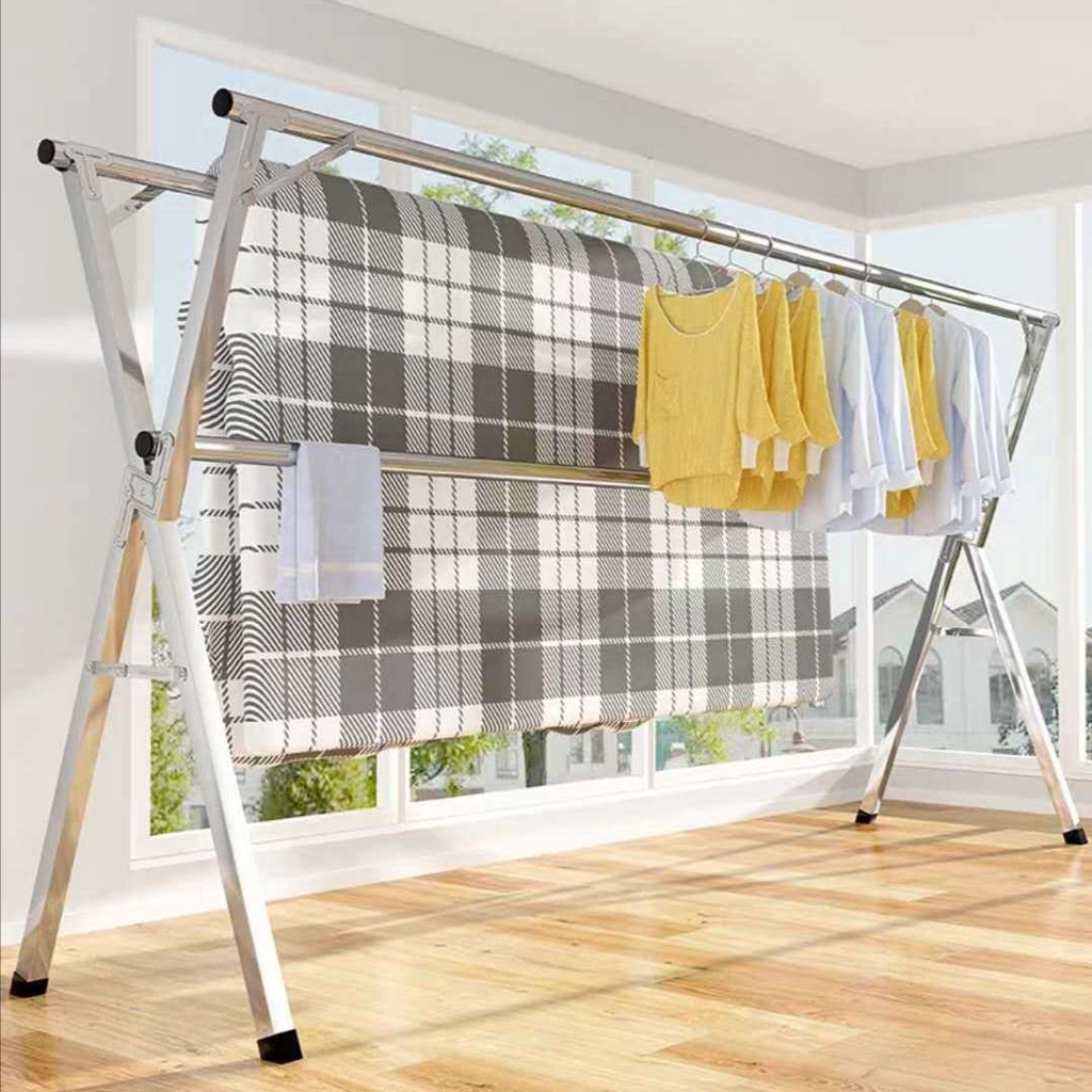 Stainless Steel Drying Rack Indoor And Outdoor Floor Folding Drying ...