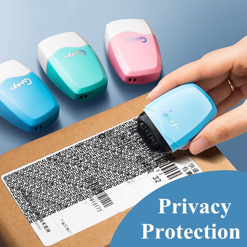 Portable Security Stamp Roller Type Smear Pen Anti-Leakage Privacy ...