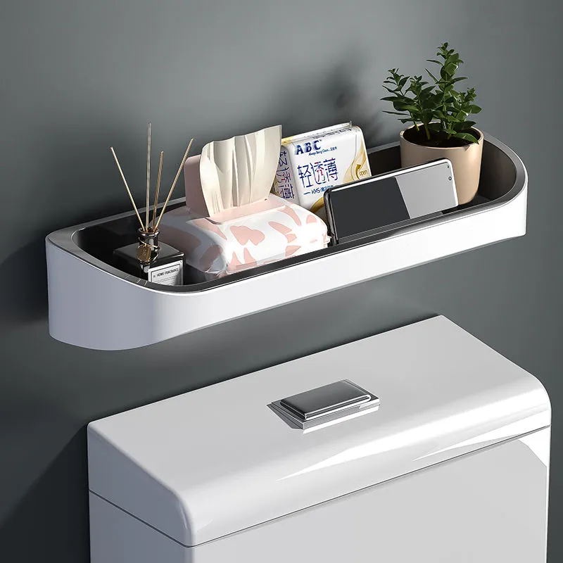 Nordic Bathroom Shelf Restroom Accessories Organizer Toilet Shelf Wall ...