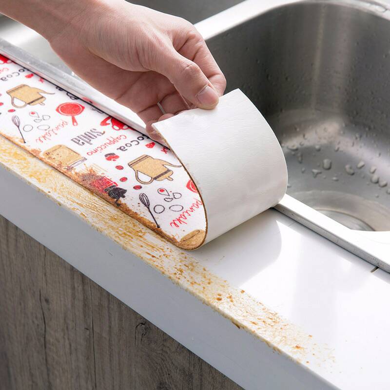 2.8M Kitchen Sink Waterproof Sticker Anti Fouling Tape Countertop ...