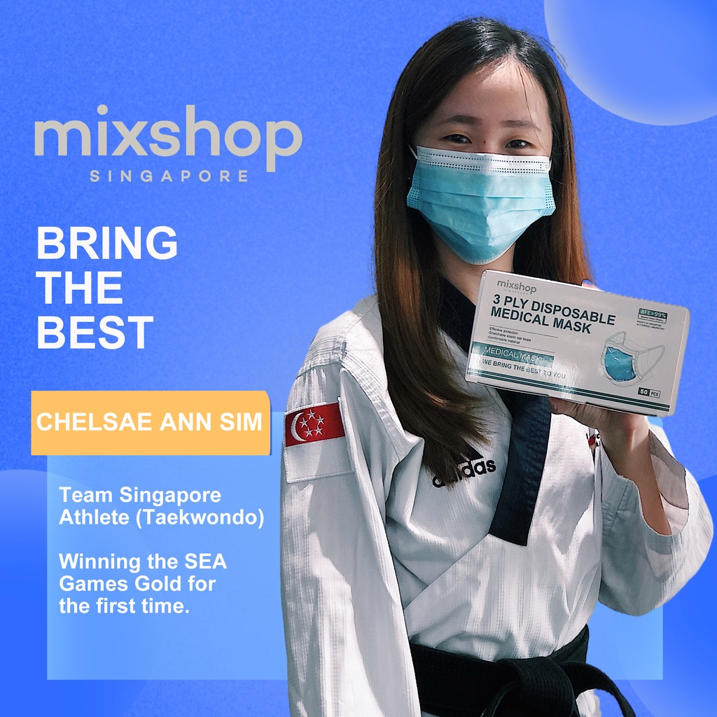 mixshop 3 PLY Medical Mask, Face Mask, BFE>99% Mask, SG STOCK | Shopee ...