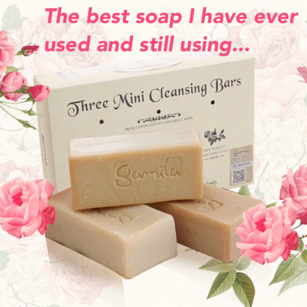 Gamila Secret Facial Cleansing Bar Soap Shaving Soap Cream Organic Rose ...