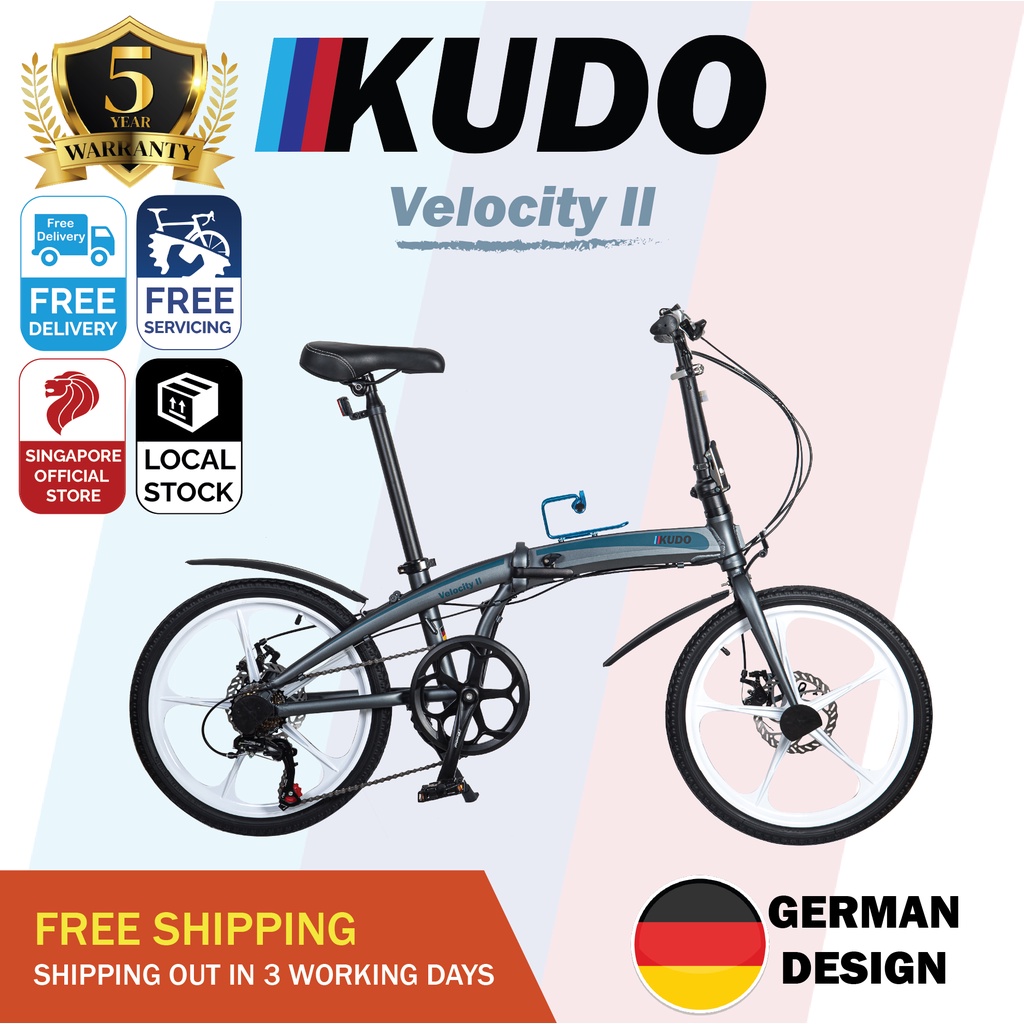 🔥[Local Ready Stock]🔥 KUDO Foldable Folding Aluminum Bikes SHIMANO 7 ...