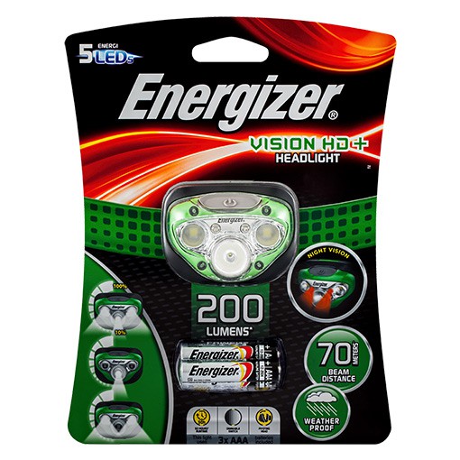 Energizer Vision HD+ Headlight (5 LED) (with battery) | Shopee Singapore