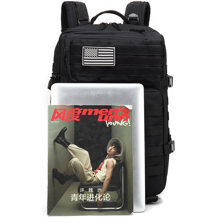 P&D Men Army Backpack Tactical 45L Large Travel Rucksack Water ...