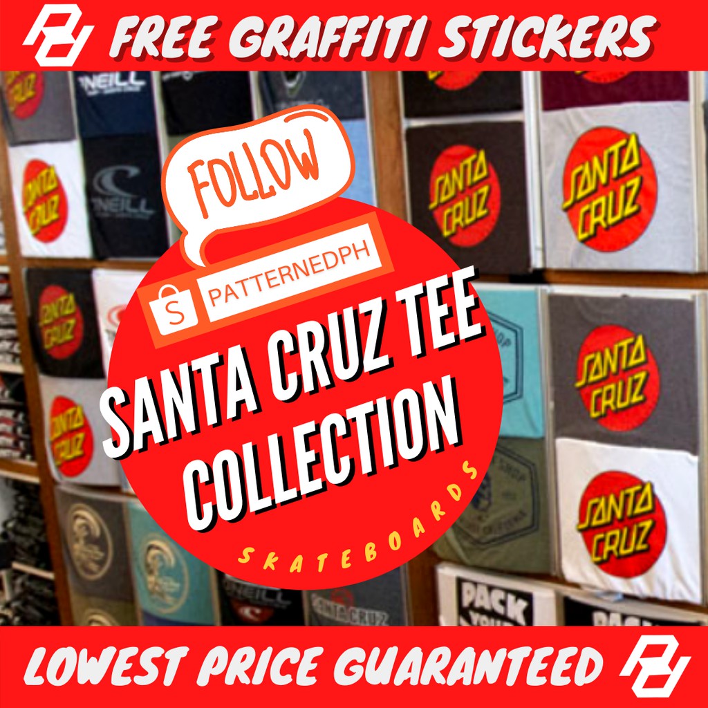 Santa Cruz Skate Tees (Authentic Quality) | Shopee Singapore