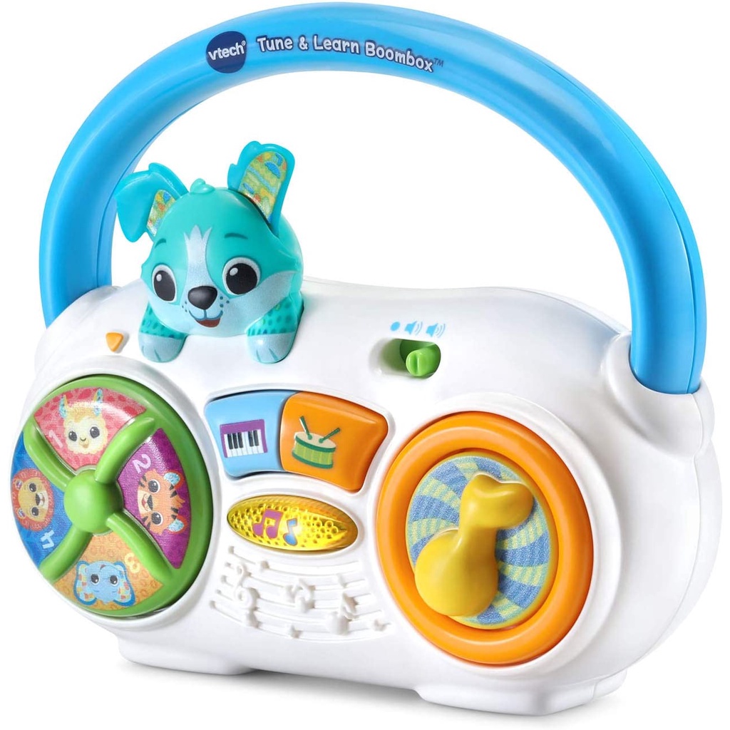 VTech Tune and Learn Boombox Toy Radio Learn to the beat about music ...