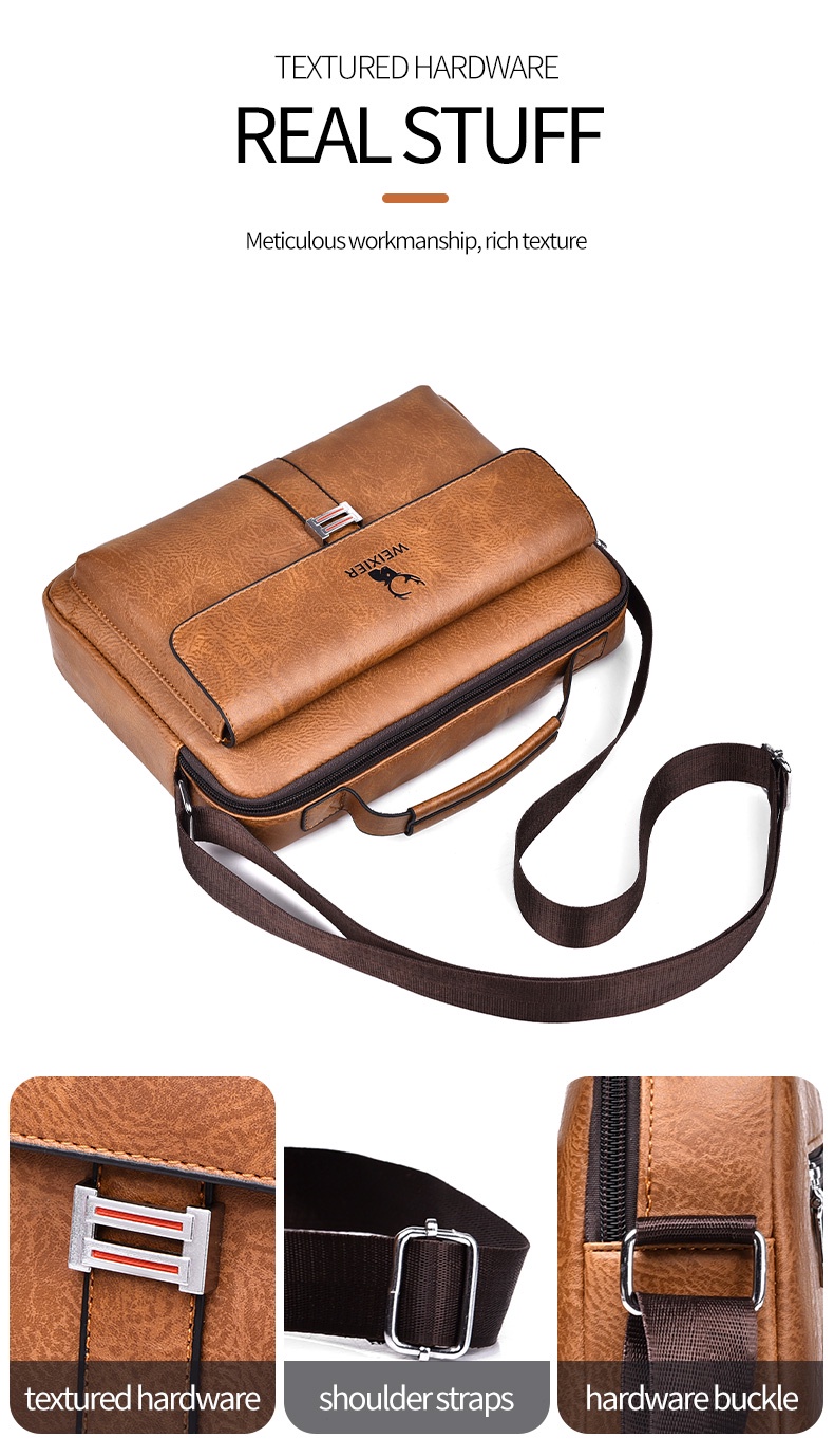 Men's Business Large-Capacity Messenger Bag Laptop | Shopee Singapore