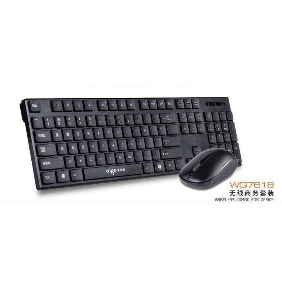 Aigo WQ7618 2.4Ghz Wireless Keyboard Mouse Suite For Office Home Laptop ...