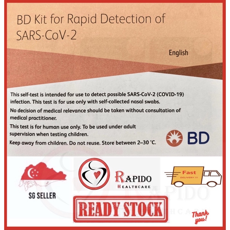 BD Kit for Rapid Detection of SARS-CoV-2, 5 test | Shopee Singapore