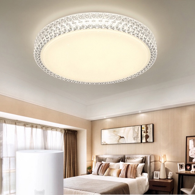 LED ceiling light surface round crystal frame lampu ceiling hall 3 ...