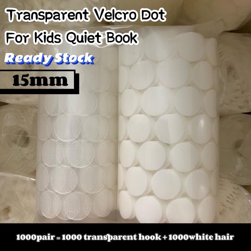 Free PDF + 1000pair Velcro Dot Transparent For Kids Quiet Book/ magic ...