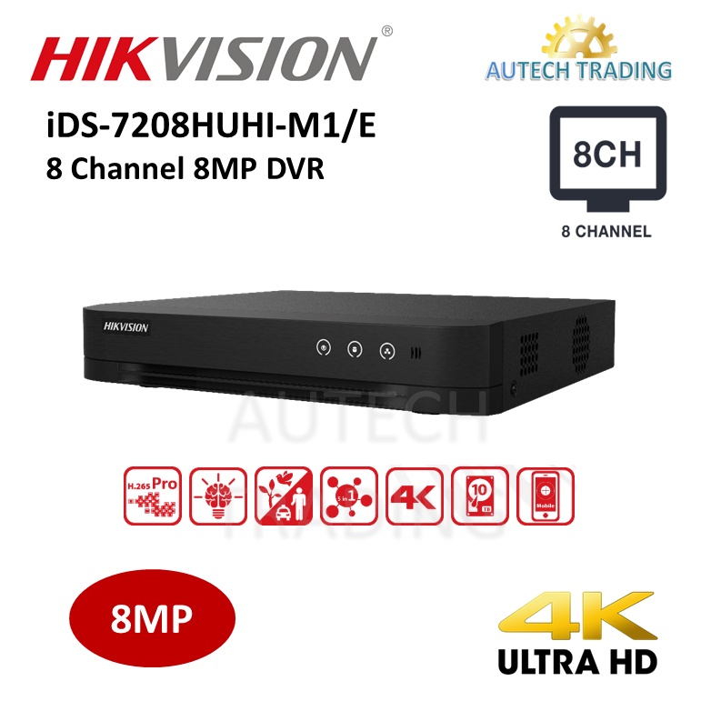 HIKVISION IDS-7208HUHI-M1/E 8 Channel 5MP Full HD TURBO HD Digital ...