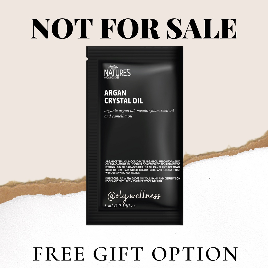 Argan Crystal Oil - Nature's Organic Sense (NOT FOR SALE) | Shopee ...