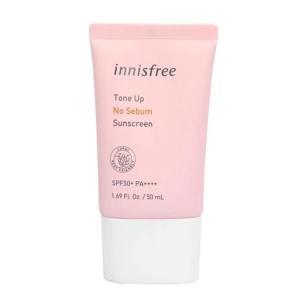 Innisfree Mineral Brightening Sunscreen Spf50 + Oil Control Tone Up No Sebum Sunscreen ...