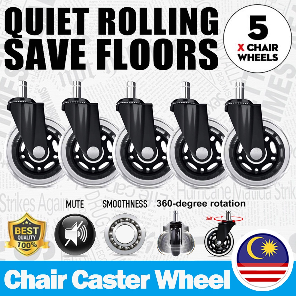 SMARTHOUSE Heavy Duty Office Chair Roller Super Chair Wheel Caster ...