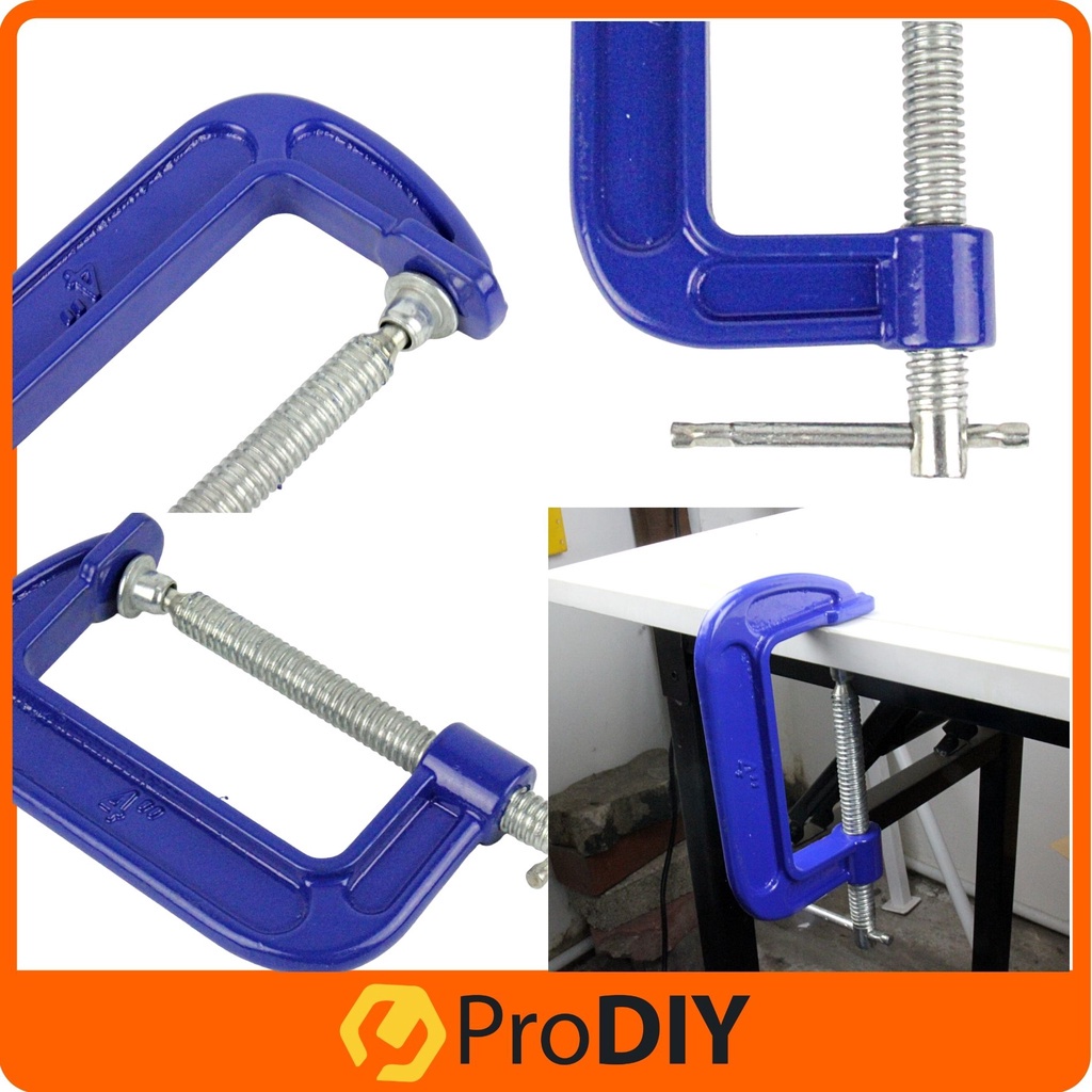 Heavy Duty G-Clamp For Woodwork Metalwork Construction G-Pengapit Apit ...