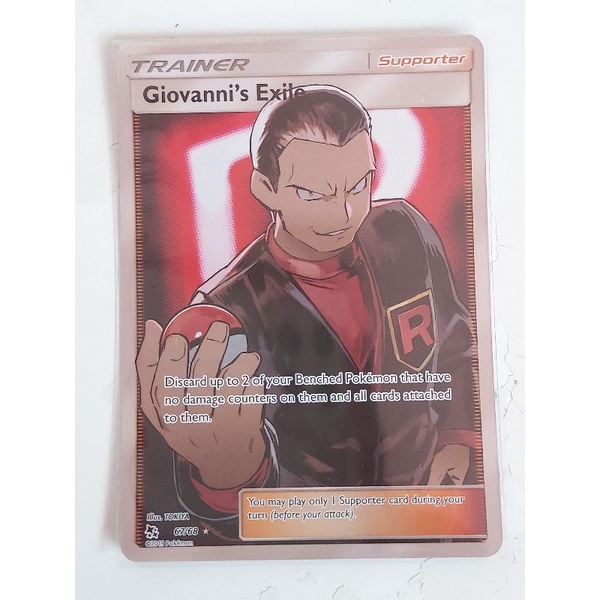 Pokemon giovanni exile full art trainer supporter hidden fates card ...