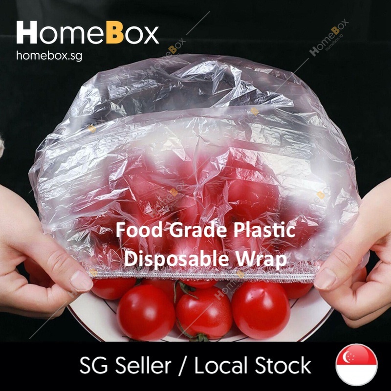 [HomeBox] 🇸🇬 Food Grade 🍲 Plastic Food Wrap Cover 🥝 Disposable Kitchen ...