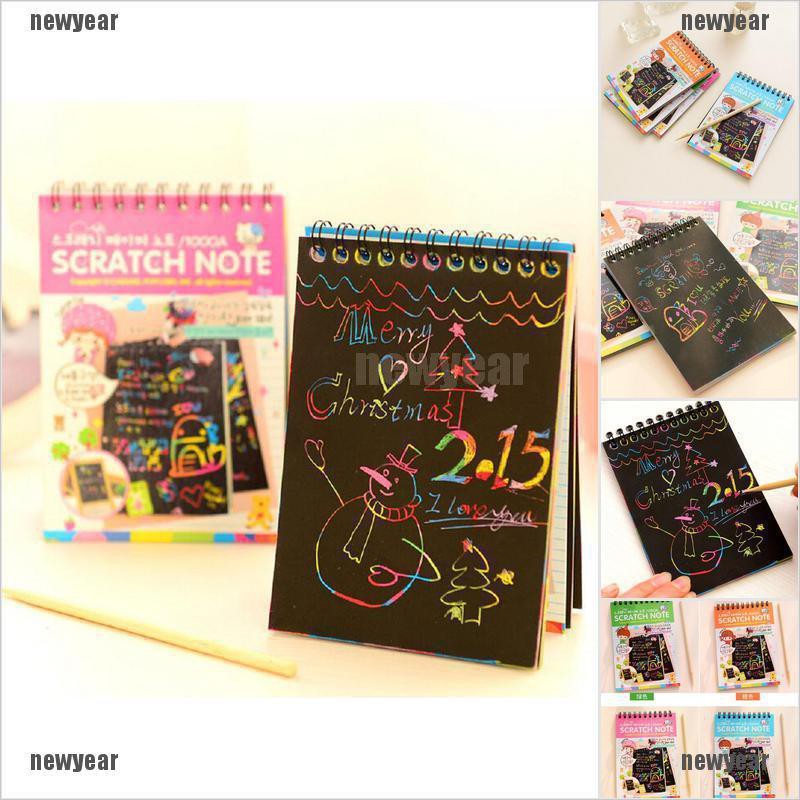 [new] Cardboard Creative DIY Draw Sketch Notes For Kids Toy Notebook ...