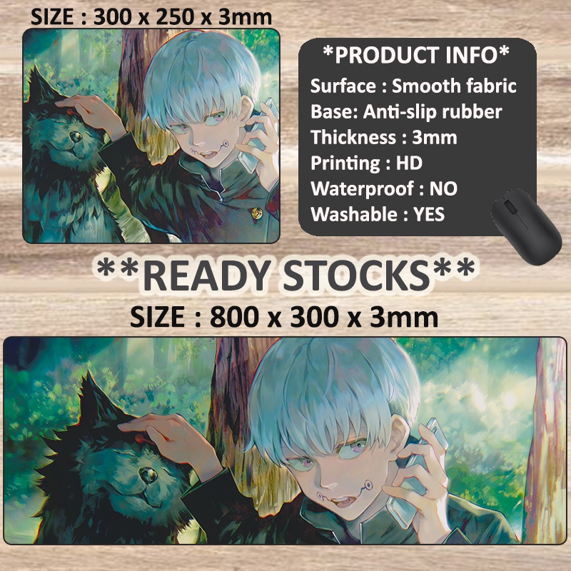 SG Jujutsu Kaisen Mousepad Jujutsu Kaisen Desk Mat Jujutsu Kaisen Merch ...