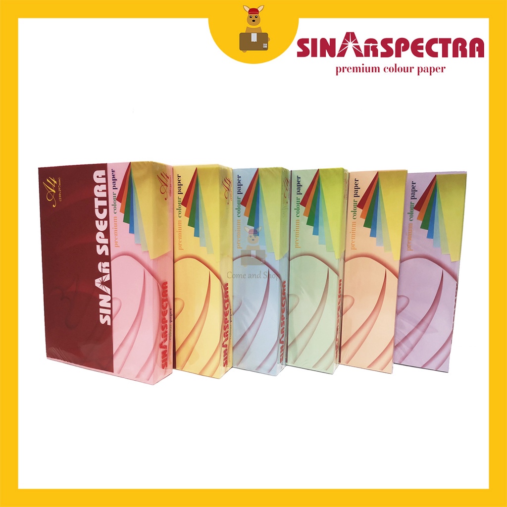 A4 Light Color Color Paper Spectra Ray Paper A4 Color Paper (450 sheets ...