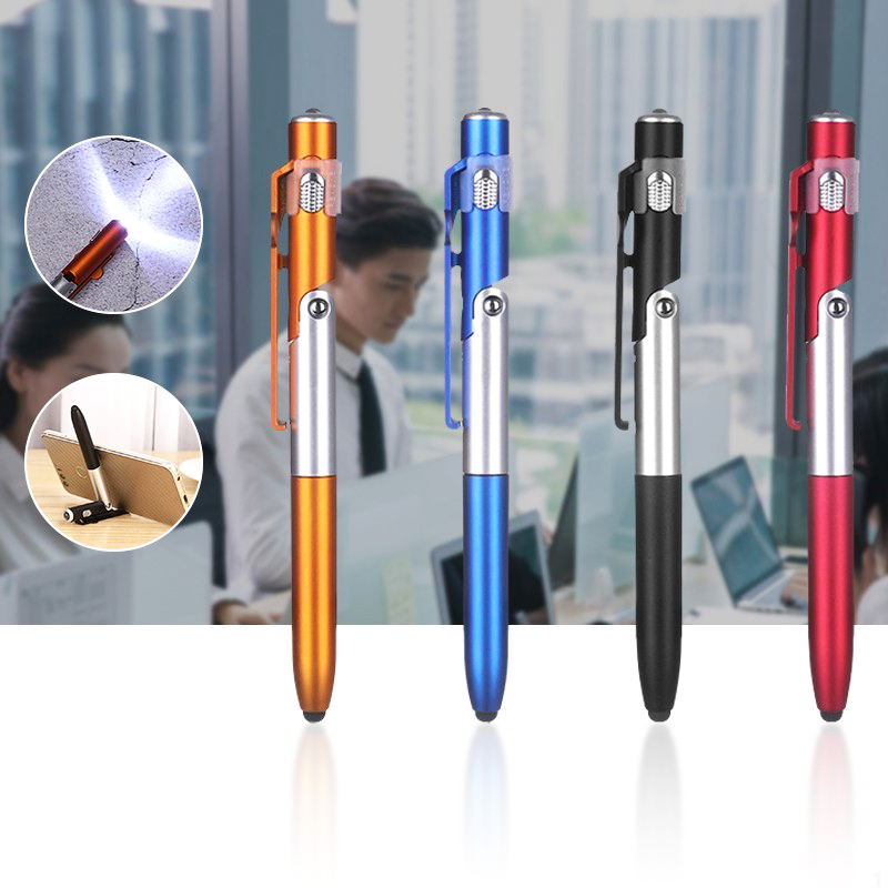 Universal 4 in 1 Foldable Ballpoint Pen/Capacitive Touchscreen Pen/LED ...