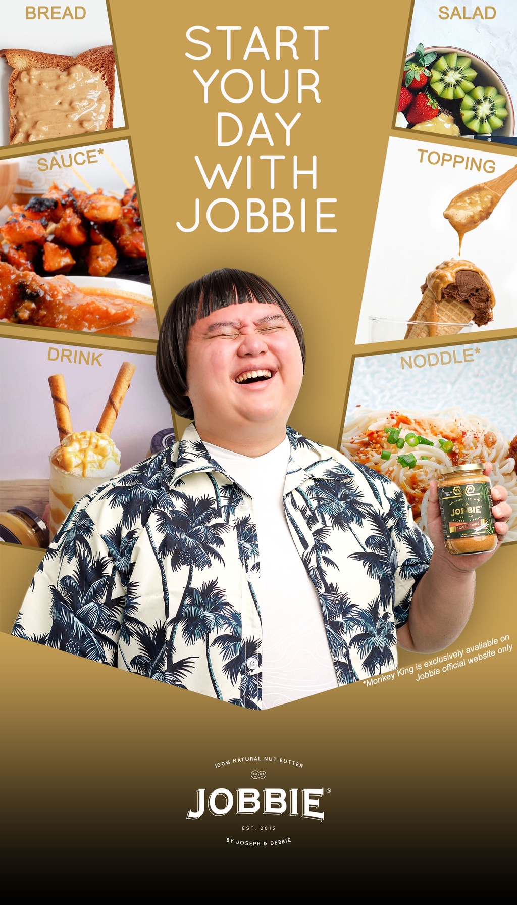 JOBBIE Creamy Classic Peanut Butter (380g) | Shopee Singapore