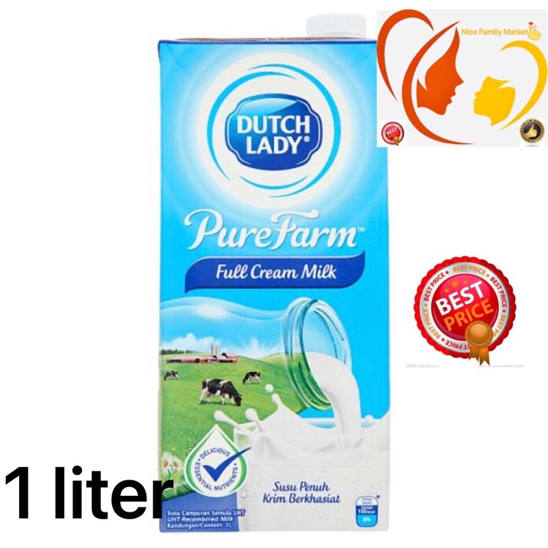 Dutch Lady Full Cream 1 liter | Shopee Singapore