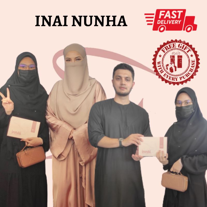 INAI NUNHA DARK BROWN BY NEELOFA DAN USTAZ HARIS | Shopee Singapore